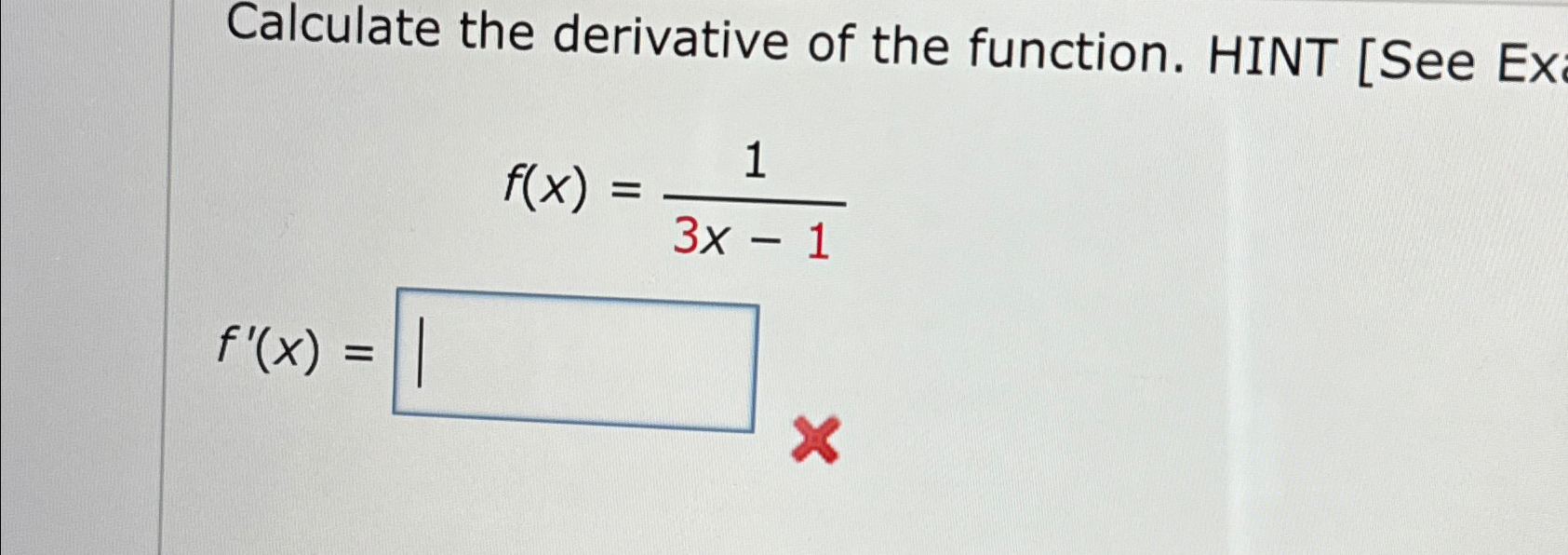 Solved Calculate the derivative of the function. HINT [See | Chegg.com