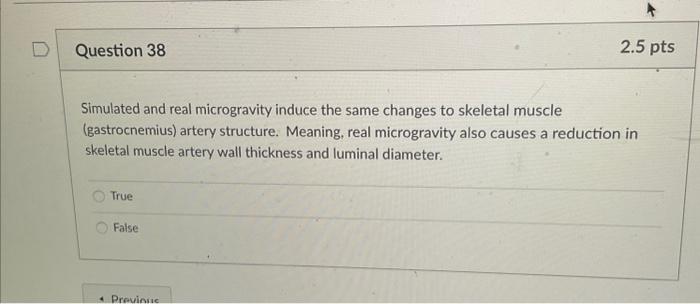 Solved Simulated and real microgravity induce the same | Chegg.com