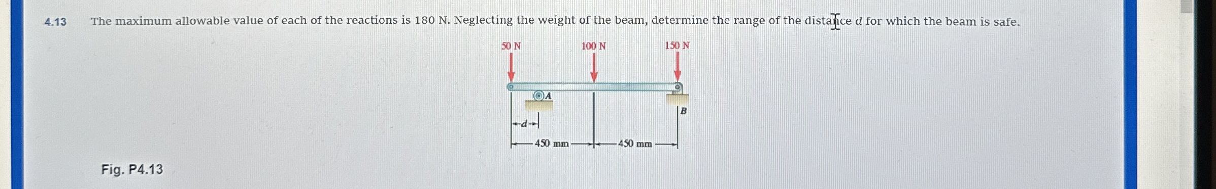 Solved 4.13 ﻿The maximum allowable value of each of the | Chegg.com