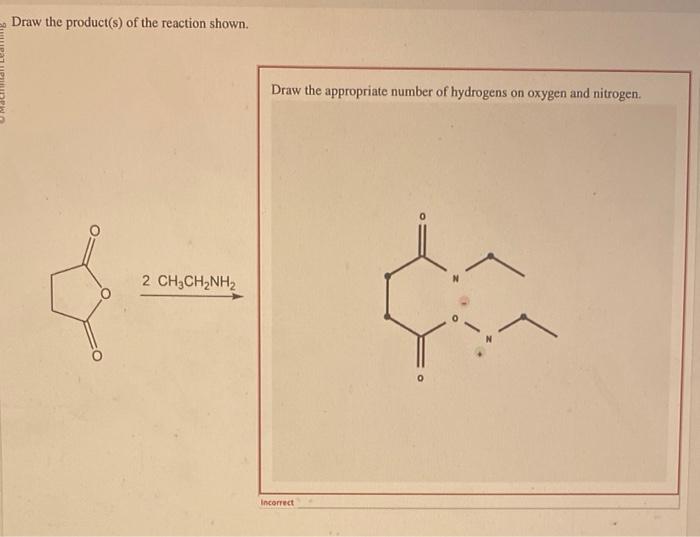 Solved Draw The Product S Of The Reaction Shown
