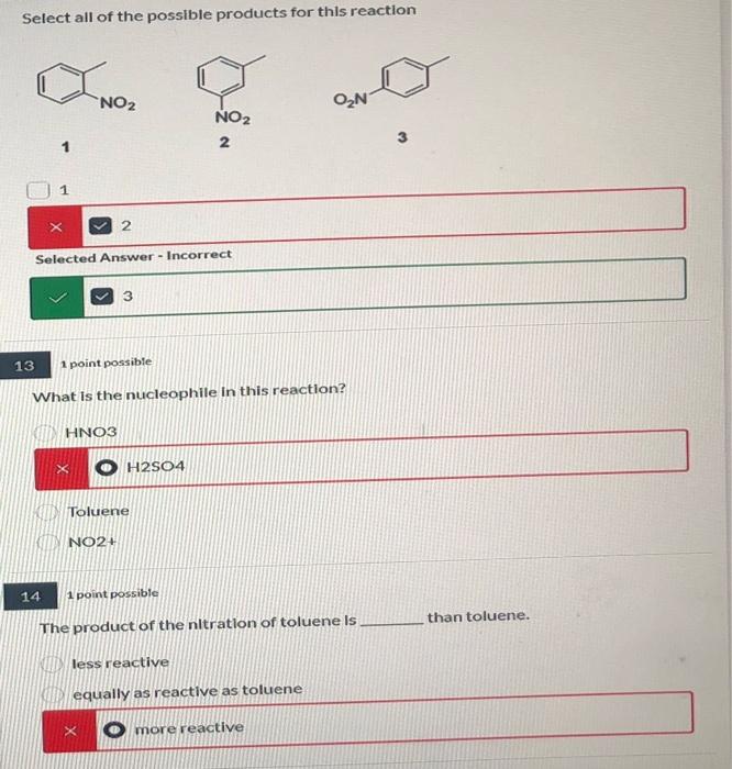 Solved EAS Reaction The following reaction was set up by | Chegg.com