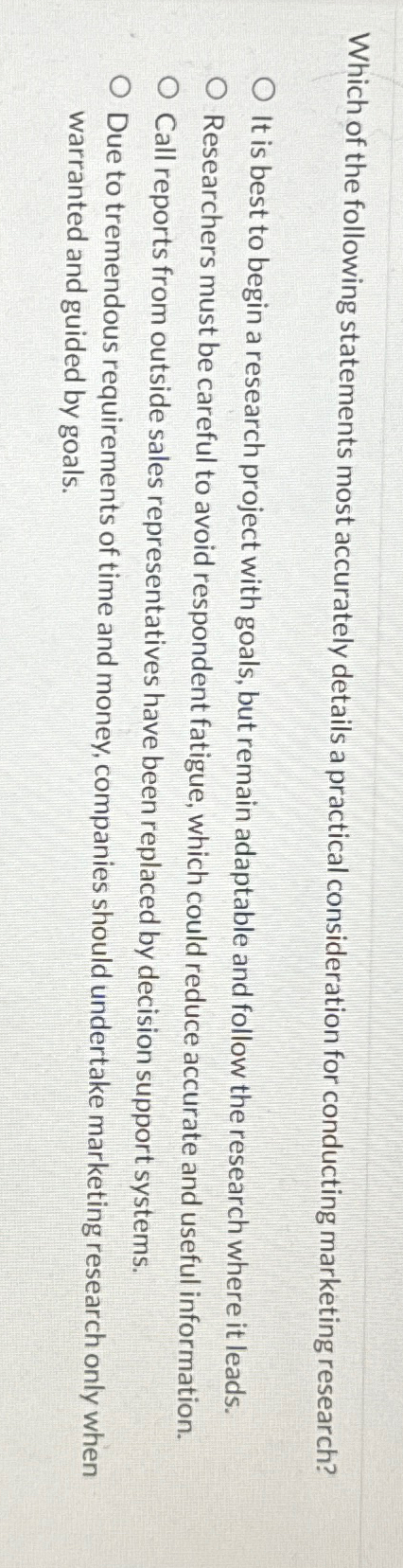 Solved Which of the following statements most accurately | Chegg.com