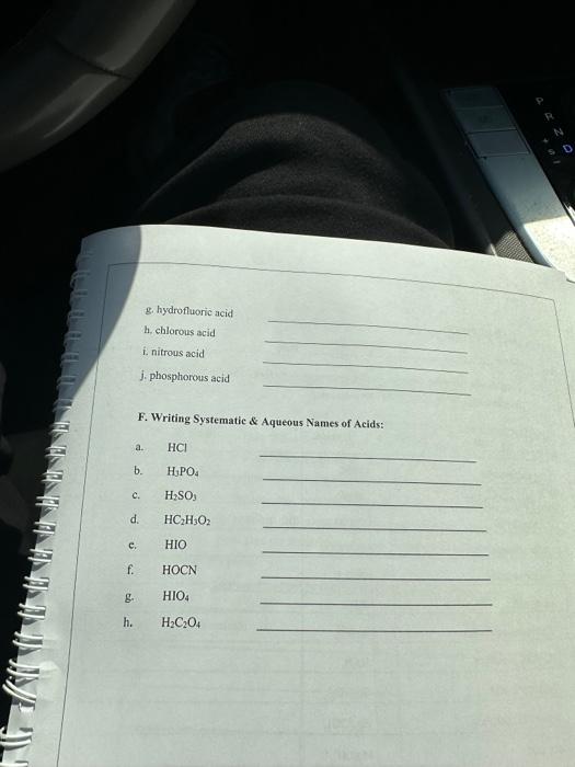 Solved 2. Write names for the following Ioaic Compounds, | Chegg.com