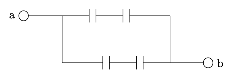 [solved] The Diagram Shows Four 6 Microfarad Capacitors W