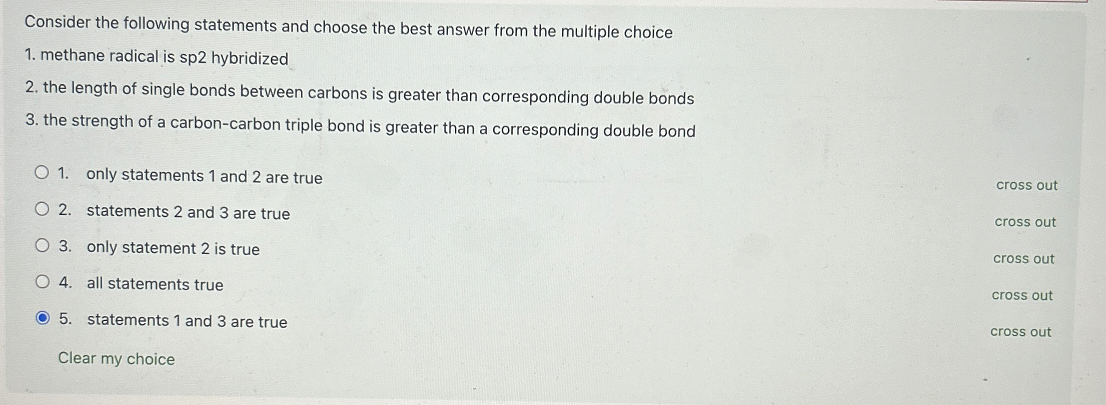 Consider the following statements and choose the best | Chegg.com