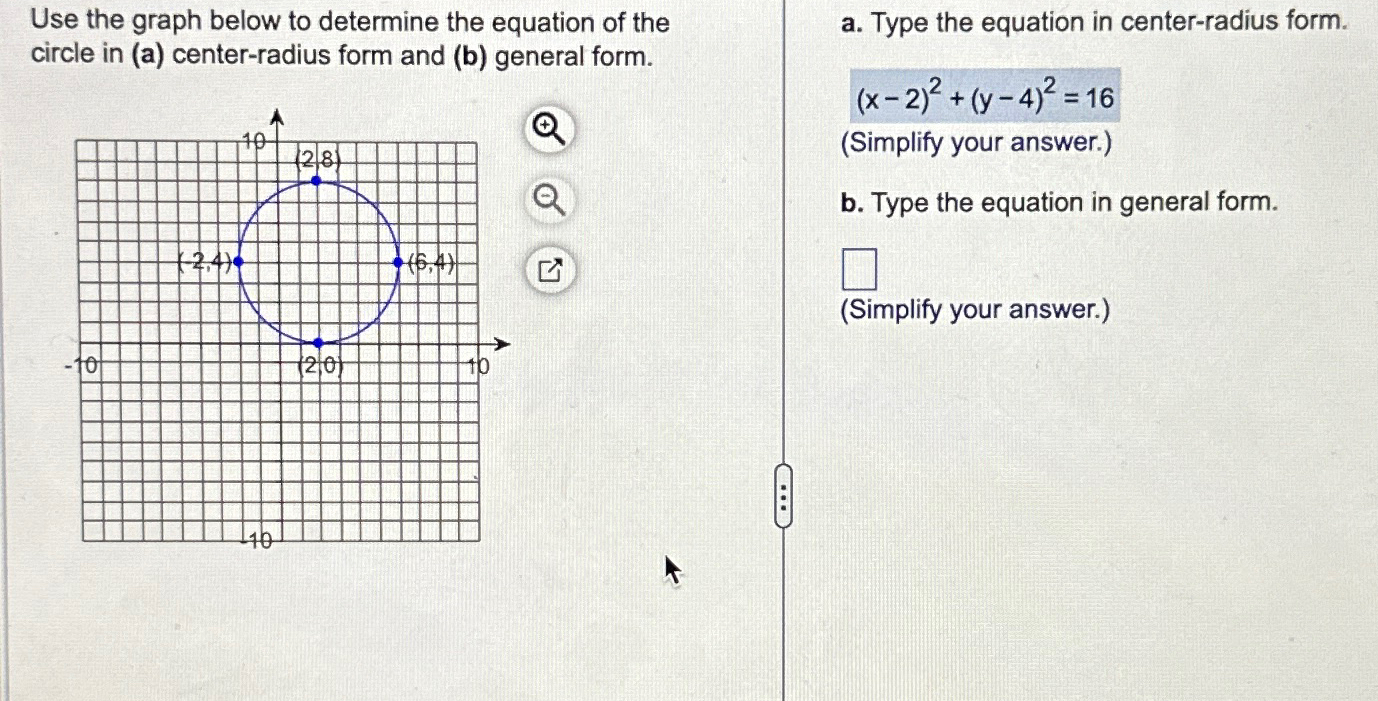 Solved Use the graph below to determine the equation of the | Chegg.com
