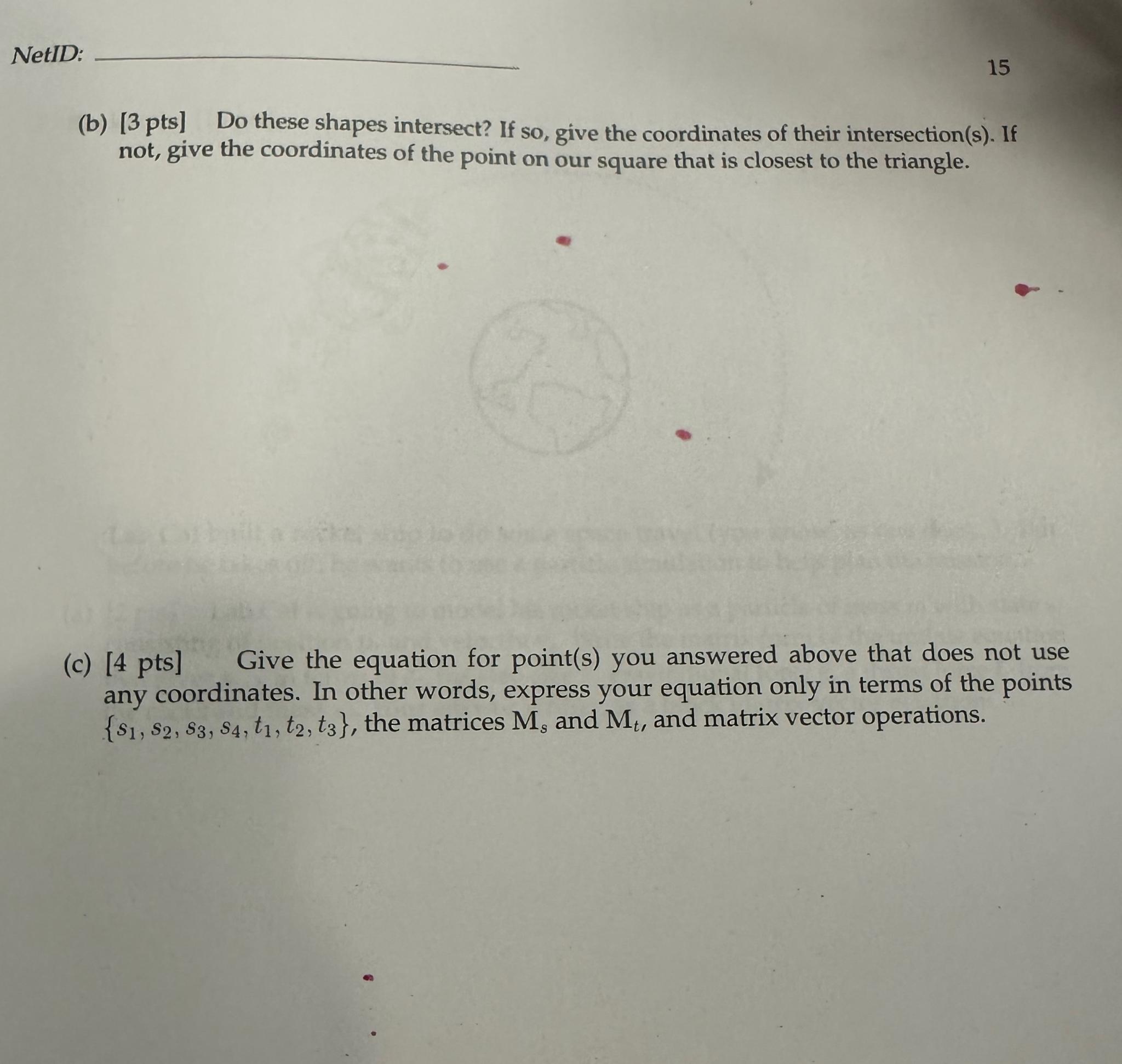 Solved Transformations & Intersections [10 ﻿pts]Consider a | Chegg.com