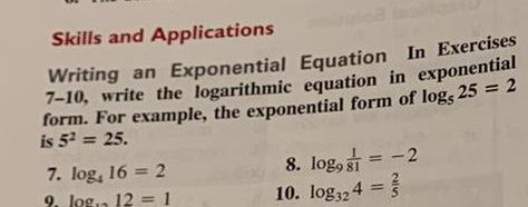 Solved Skills and Applications Writing an Exponential | Chegg.com