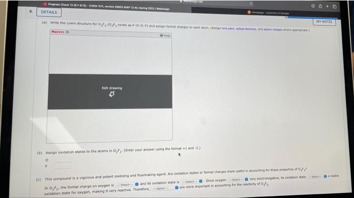 Solved C1328-CMMER DETAILS + 0 6 (a) Write the Lets | Chegg.com