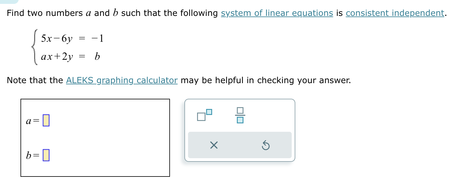 Solved Find two numbers a and b ﻿such that the following | Chegg.com