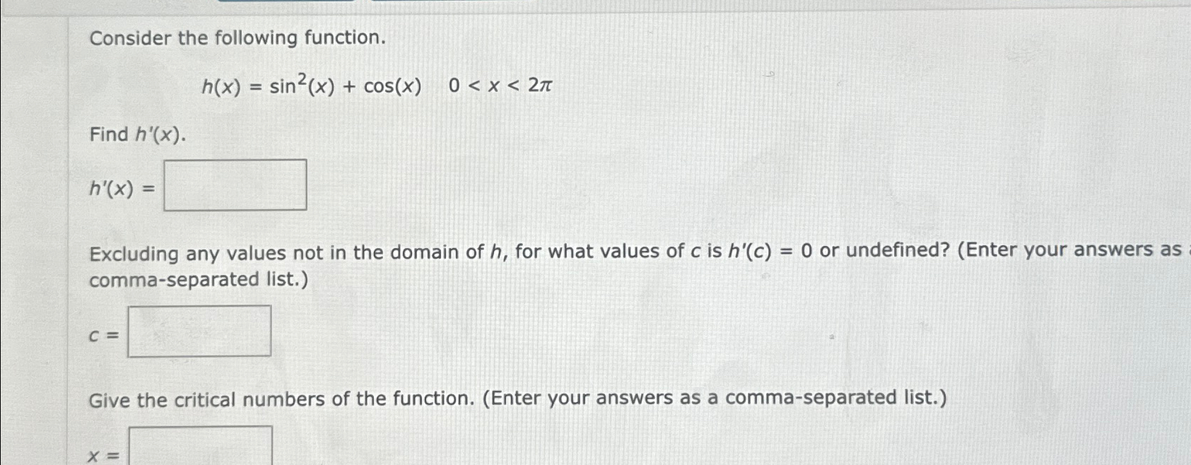 Consider the following | Chegg.com