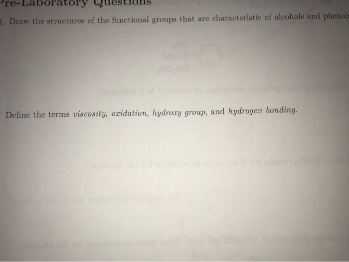 Solved re-Laboratory 1. Draw the structures of the | Chegg.com