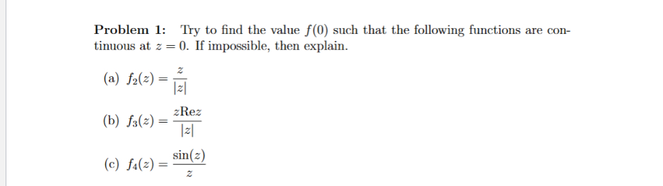Solved Problem 1: (Using ﻿the definition of ﻿continuity) | Chegg.com