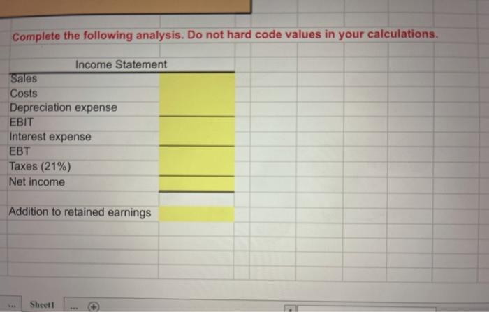 Solved HOME INSERT PAGE LAYOUT FORMULAS Calibri 11 96 | Chegg.com