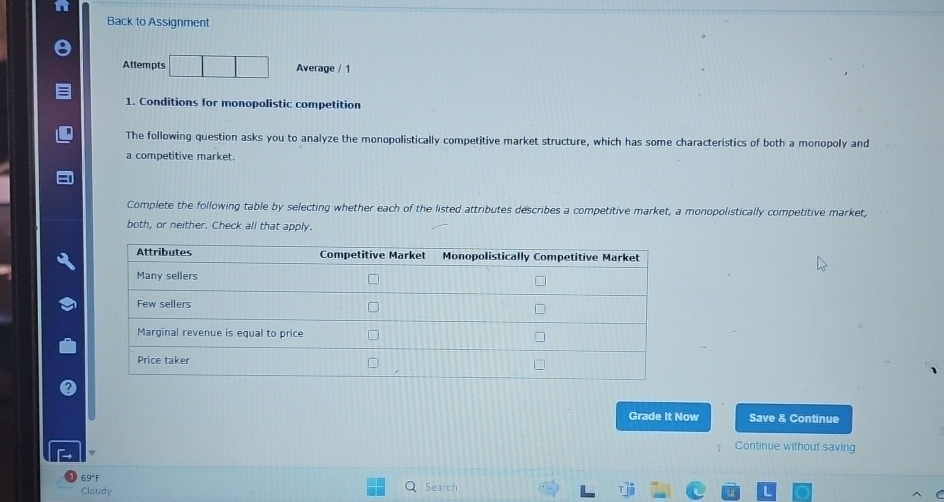 Solved Back to AssignmentAttempts Average / 1Conditions for | Chegg.com