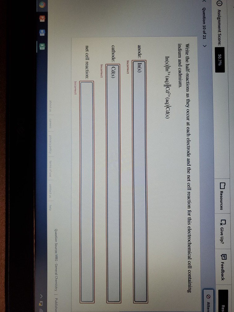 Solved Resources LX Give Up? Feedback Resu Assignment Score: | Chegg.com