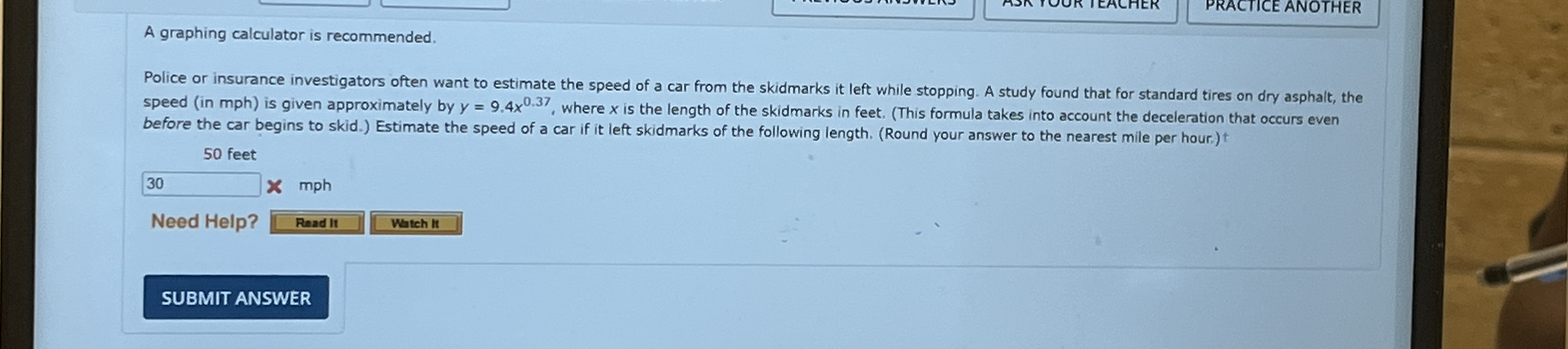 Solved A graphing calculator is recommended.Police or | Chegg.com
