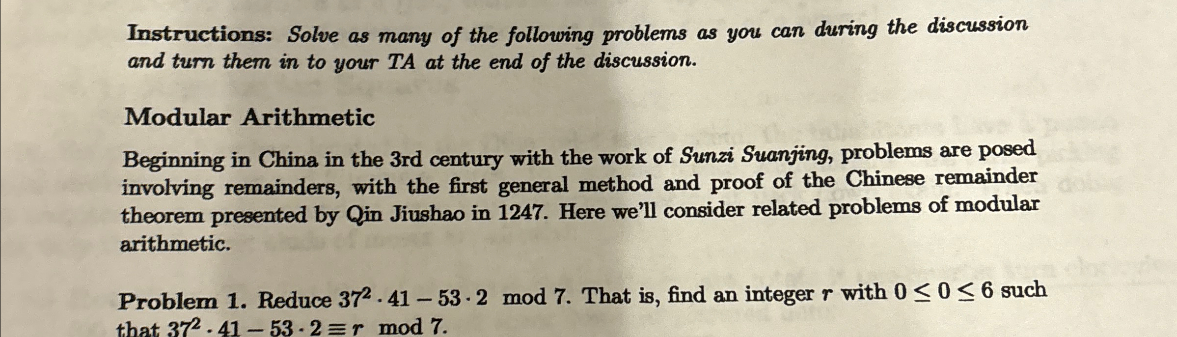 Solved Instructions: Solve as many of the following problems | Chegg.com
