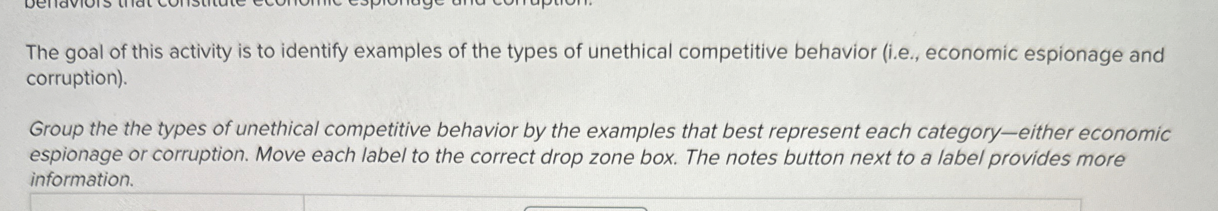 Solved The goal of this activity is to identify examples of | Chegg.com