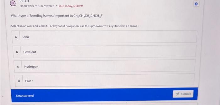 Solved 5 Homework = Unanswered = Due Today, 6:00 PM What | Chegg.com