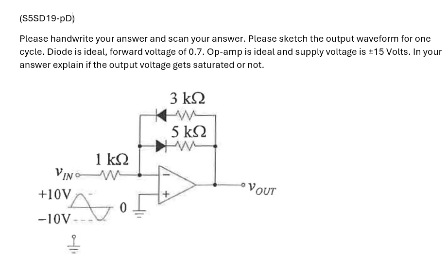 Solved (S5SD19-pD)Please handwrite your answer and scan your | Chegg.com
