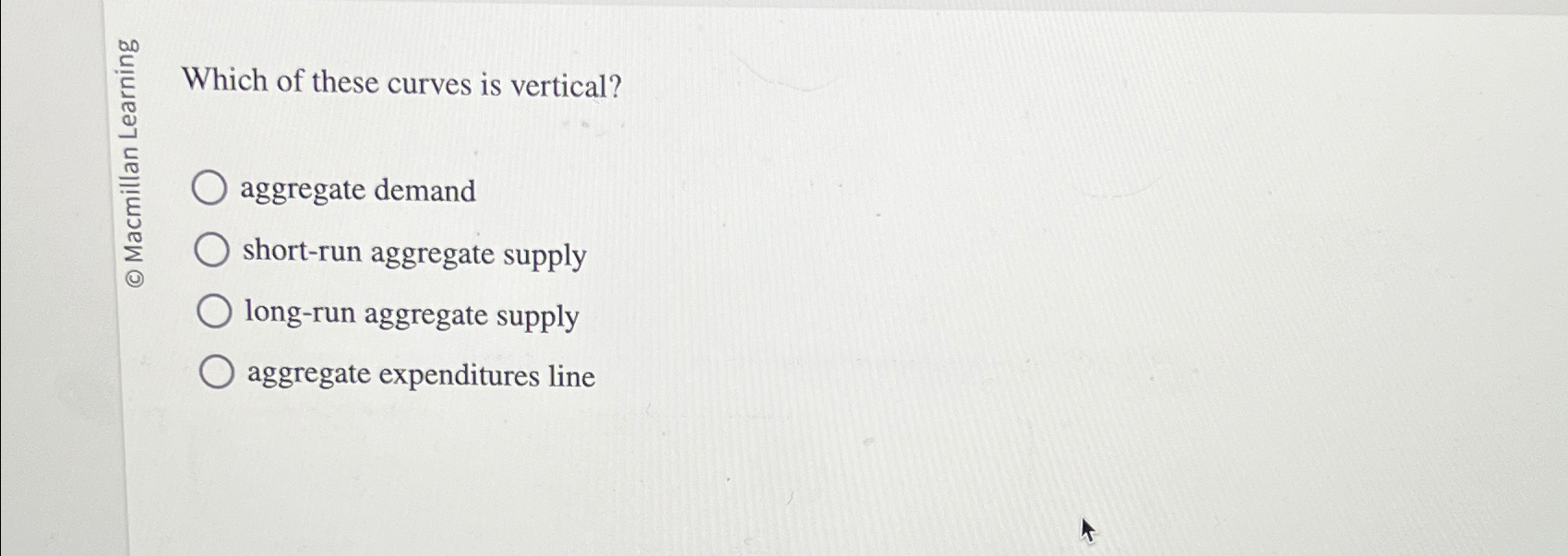 Solved aggregate demandshort-run aggregate supplylong-run | Chegg.com