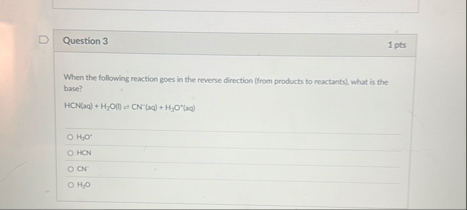 Solved Question 31 ﻿ptsWhen the following reaction goes in | Chegg.com
