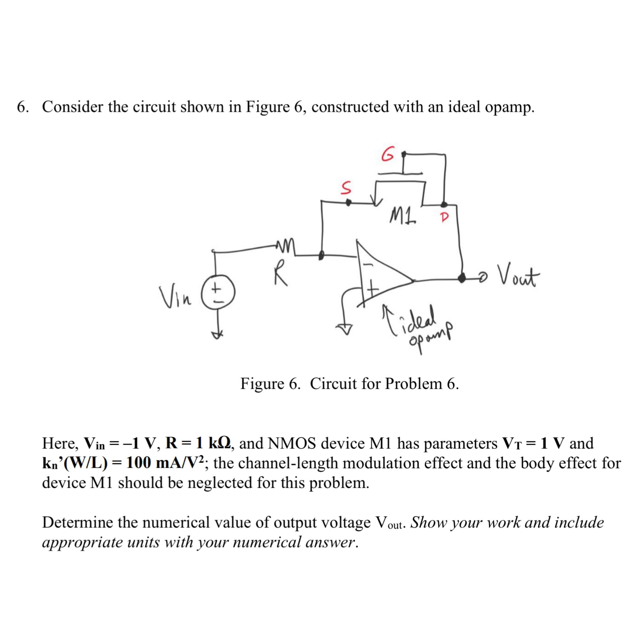 Solved Consider the circuit shown in Figure 6, ﻿constructed | Chegg.com