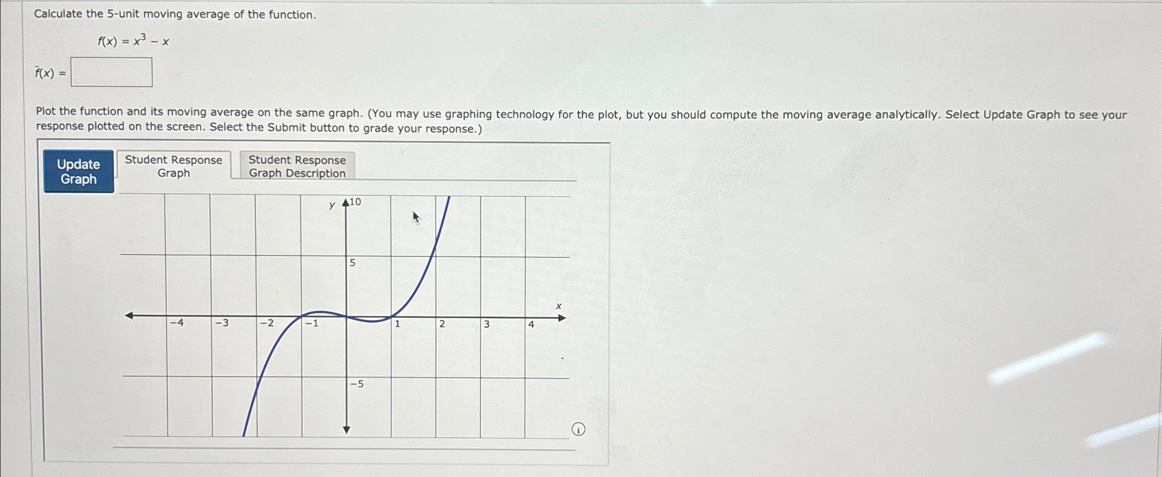 Solved Calculate the 5 -unit moving average of the | Chegg.com