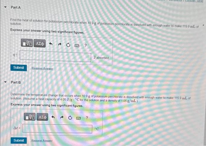 Solved Potassium perchlorate (KClO4) has a lattice energy of | Chegg.com
