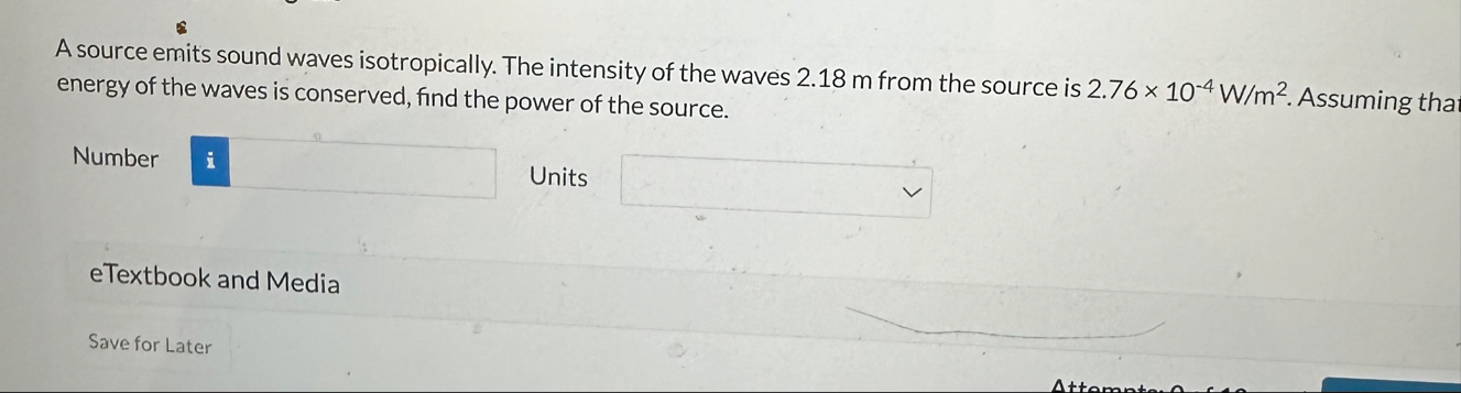 Solved A source emits sound waves isotropically. The | Chegg.com
