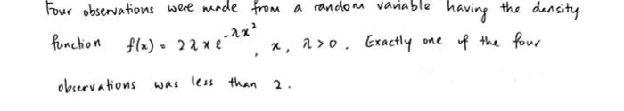 Solved a) determine the mle of lambda.b) approximate the | Chegg.com