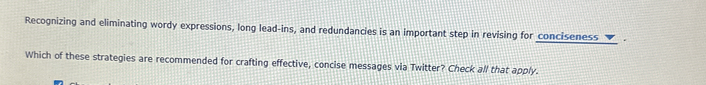 Solved Recognizing and eliminating wordy expressions, long | Chegg.com