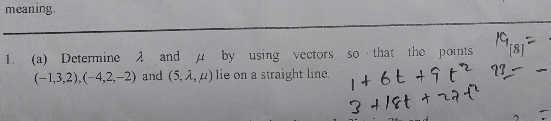 Solved 1. (a) Determine \\( \\lambda \\) and \\( \\mu \\) by | Chegg.com