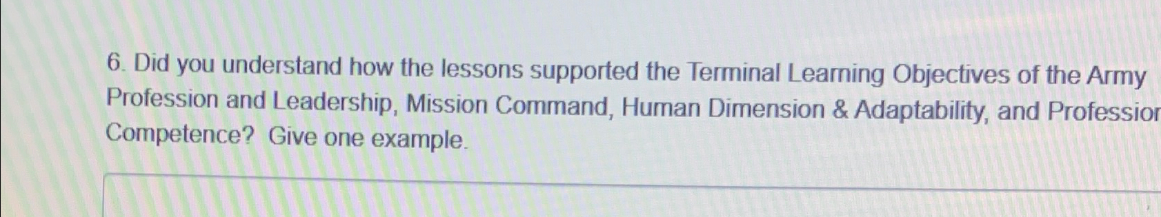 Solved Did you understand how the lessons supported the | Chegg.com
