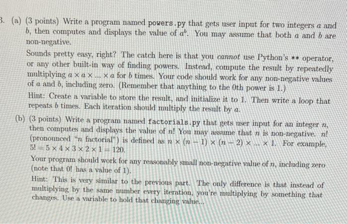 Solved A 3 Points Write A Program Named Powerspy That