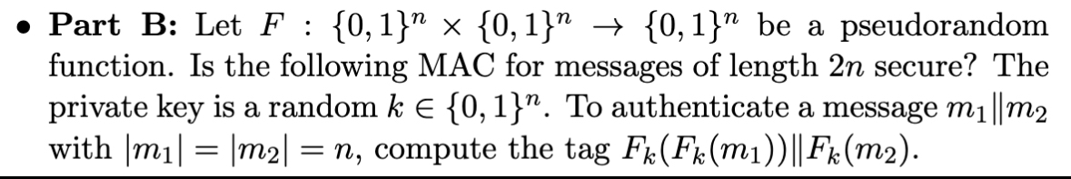 Solved Let F:{0,1}n×{0,1}n→{0,1}n ﻿be a pseudorandom | Chegg.com