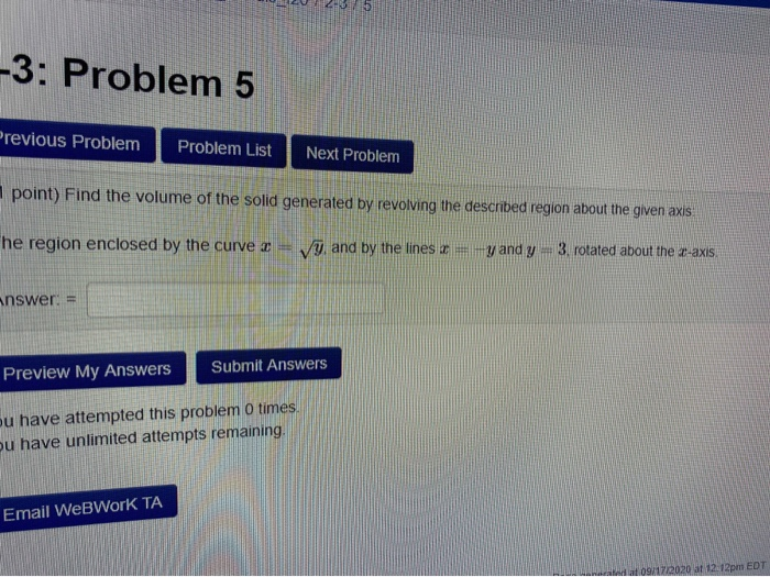 Solved -3: Problem 5 Previous Problem Problem List Next | Chegg.com