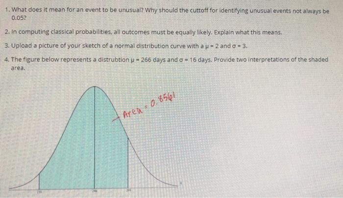 What Does It Mean For An Event To Be Unusual