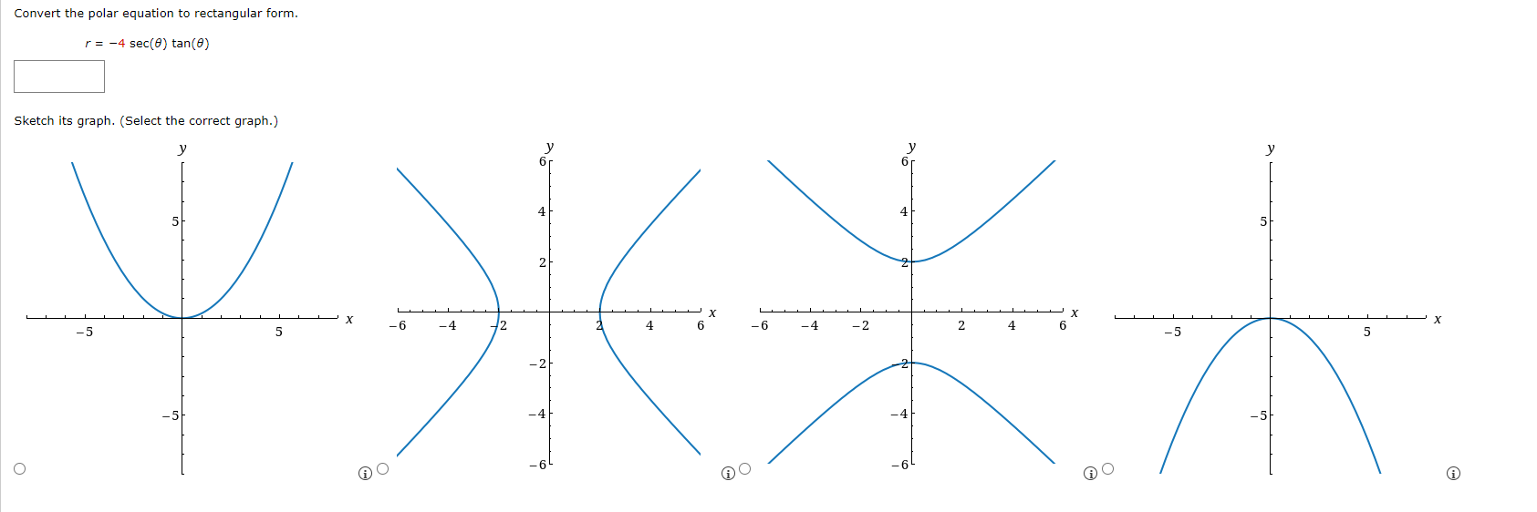 Solved Convert the polar equation to rectangular | Chegg.com