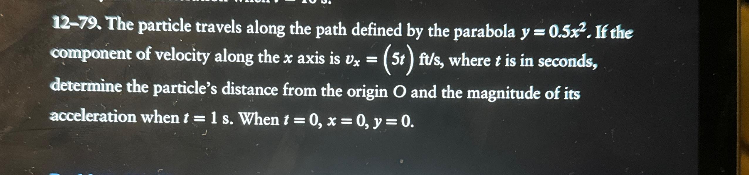 Solved 12-79. ﻿The particle travels along the path defined | Chegg.com