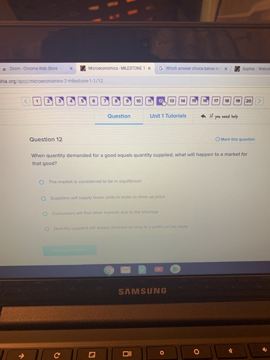 Solved e Zoom - Chrome Web Store x Microeconomics - | Chegg.com