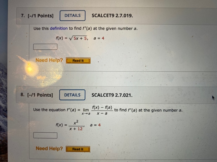 Solved 7 [ 1 Points] Details Scalcet9 2 7 019 Use This