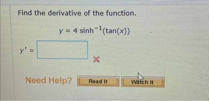 Solved Find the derivative of the function. | Chegg.com