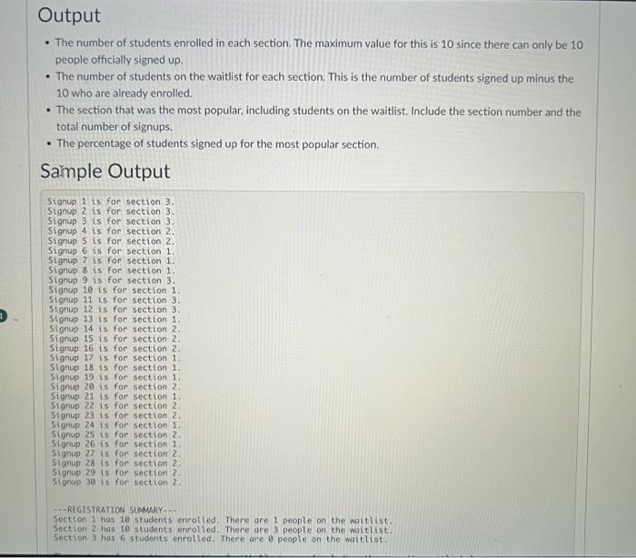 Solved Instructions Write a program that manages | Chegg.com