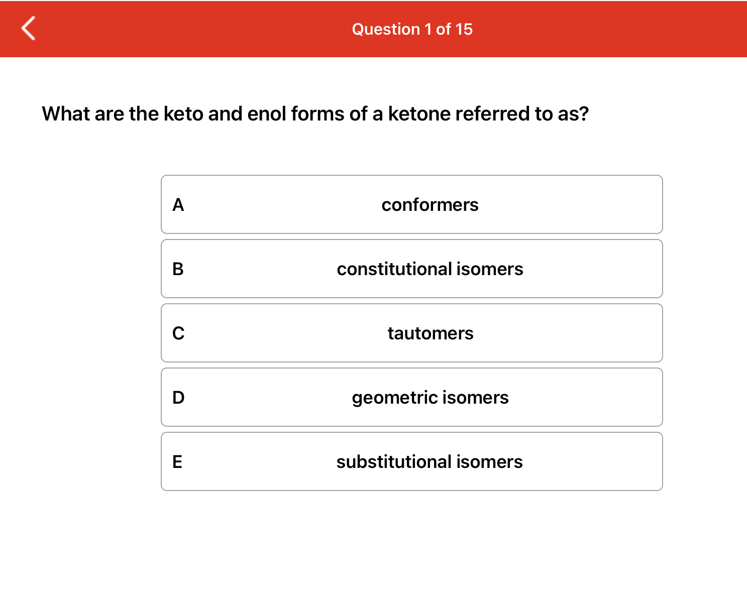 Solved Question 1 ﻿of 15What are the keto and enol forms of | Chegg.com