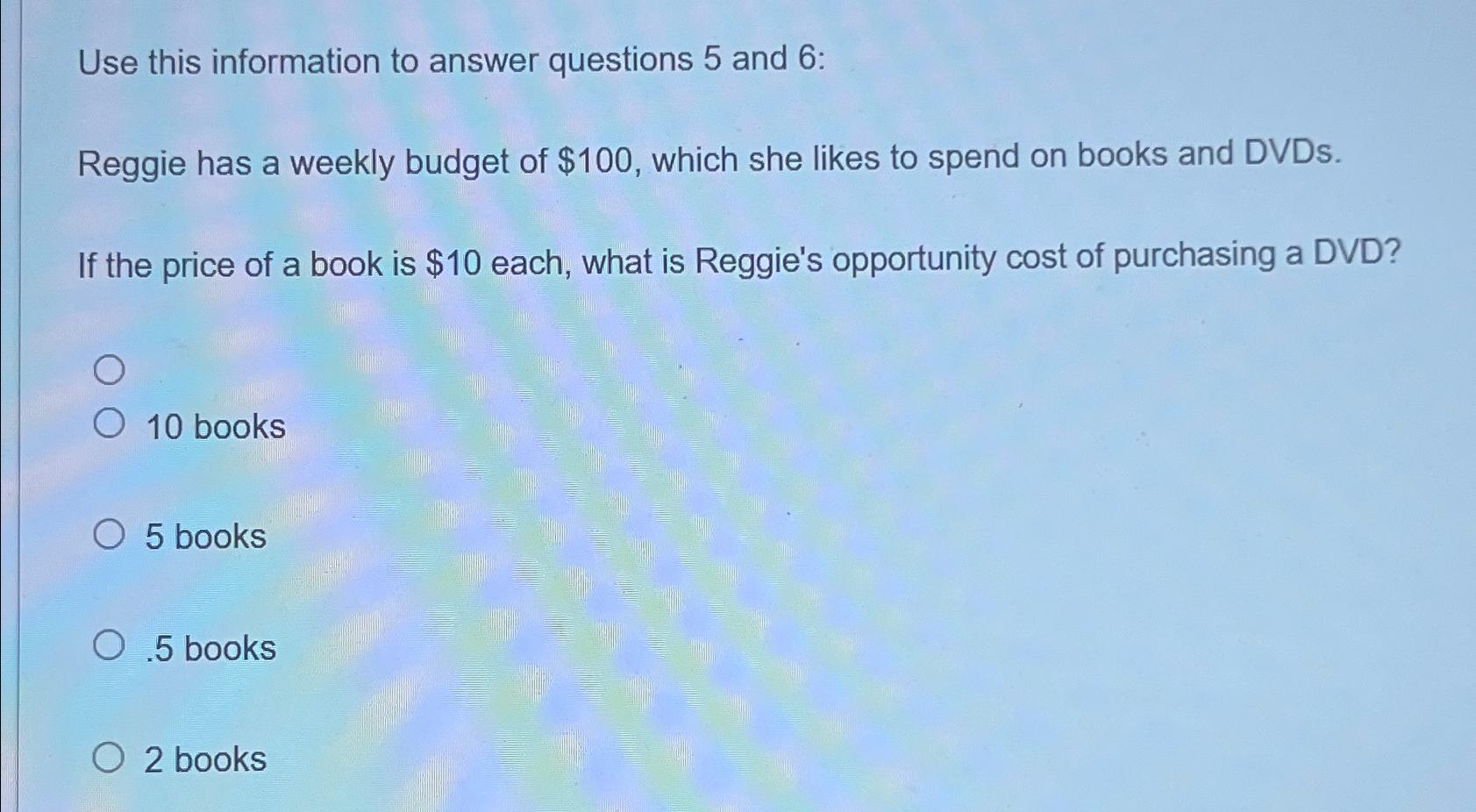 Solved Use this information to answer questions 5 ﻿and | Chegg.com