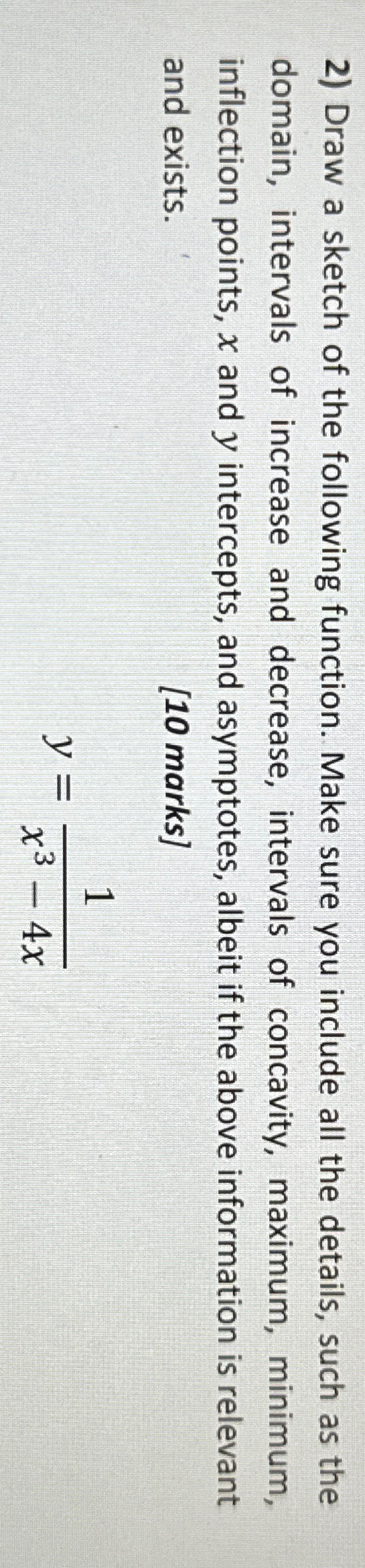 Solved Draw a sketch of the following function. Make sure | Chegg.com
