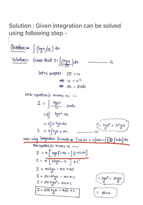 Solved I have learned this partial integral formula, but I | Chegg.com