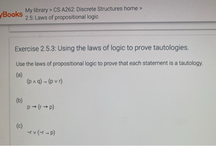 Solved My Library Cs A262 Discrete Structures Home